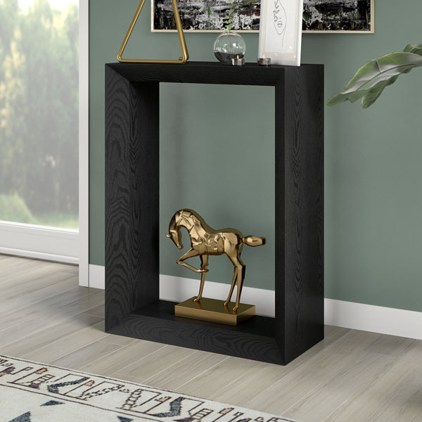 Osmond 22 Console Table Wade Logan Color Black Grain